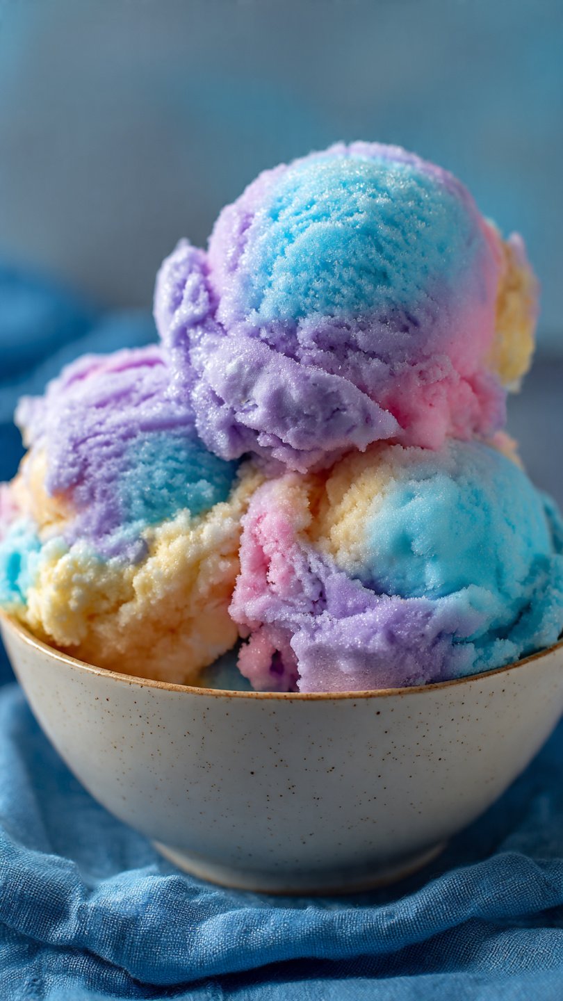 No-Churn Cotton Candy Ice Cream: A Whimsical Frozen Treat