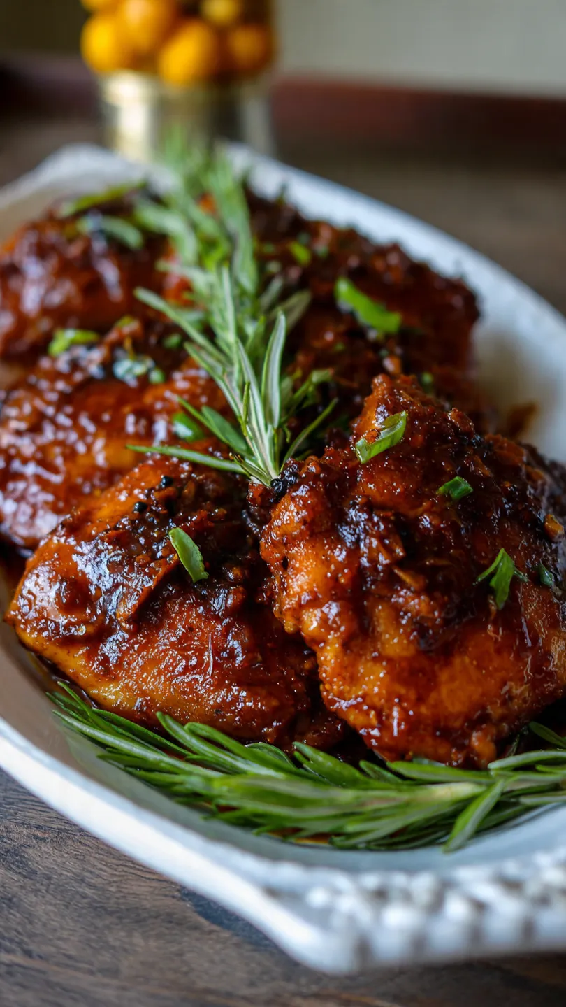 Slow Cooker 4-Ingredient Gingerbread Chicken (Sweet, Spicy & Effortless!)